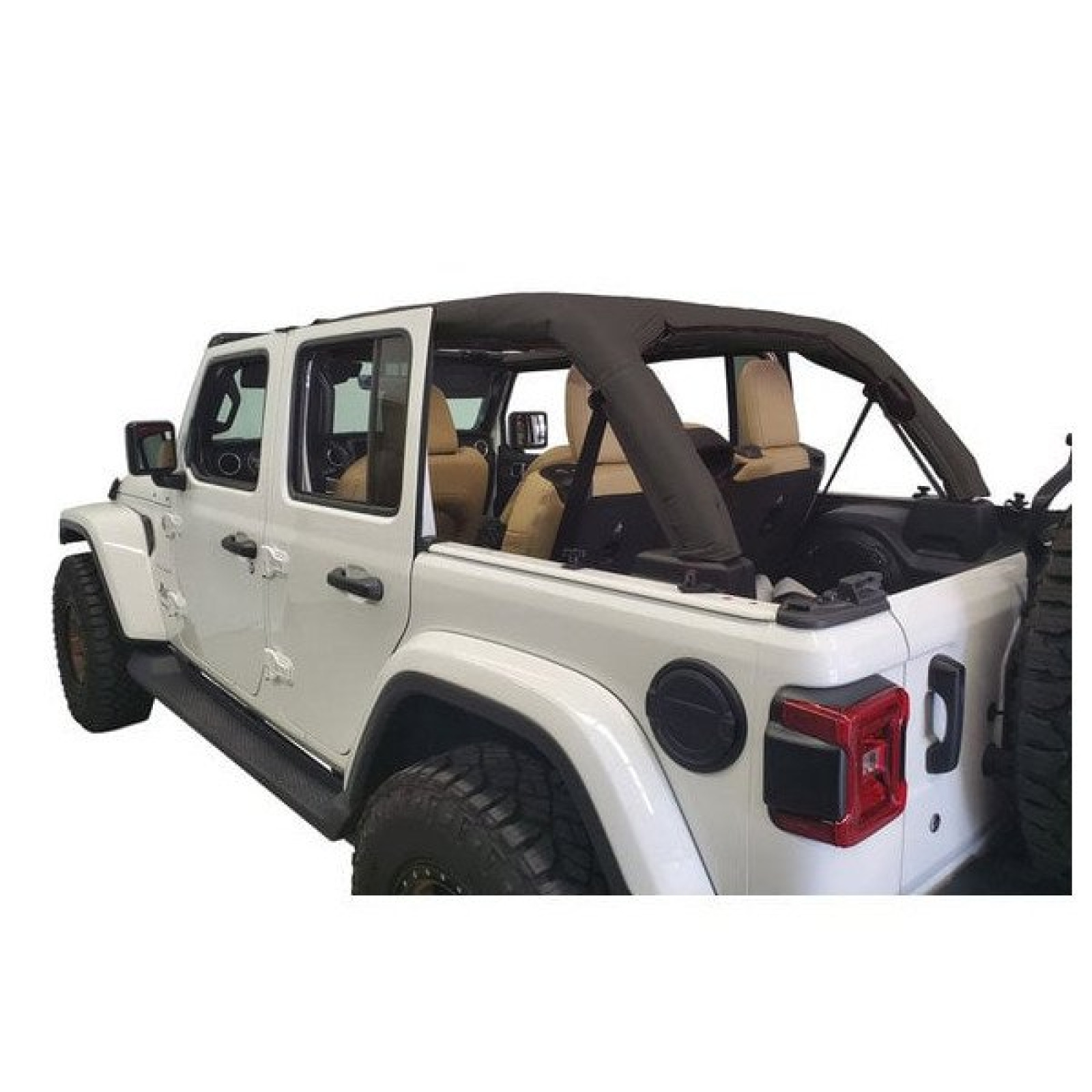 Roll Bar Covers, Hardtop Version - Black